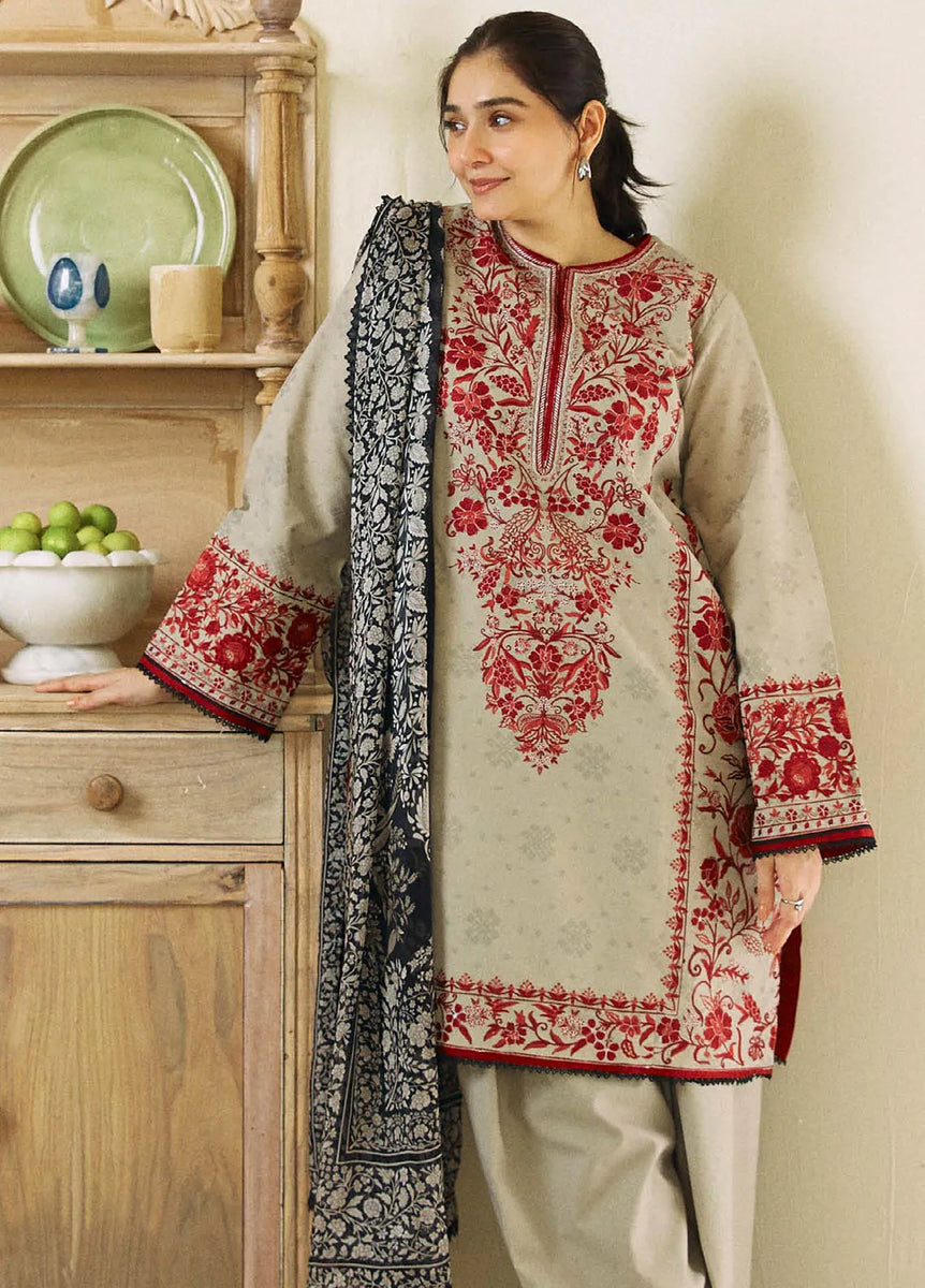Coco By Zara Shahjahan Embroidered Jacquard Suit Unstitched 3 Piece CZ ...
