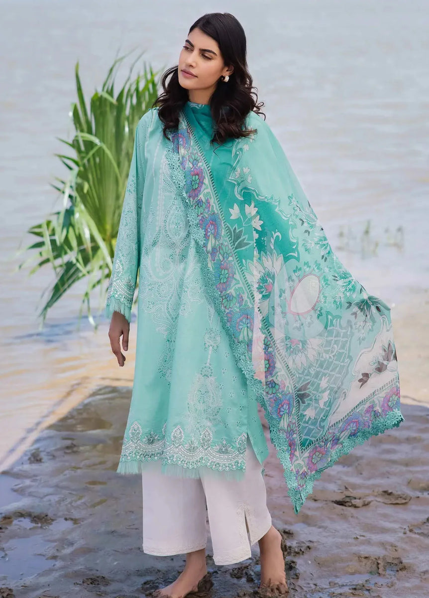 M Basics By Maria B Embroidered Lawn Suit Unstitched 3 Piece MB24M2 8A ...