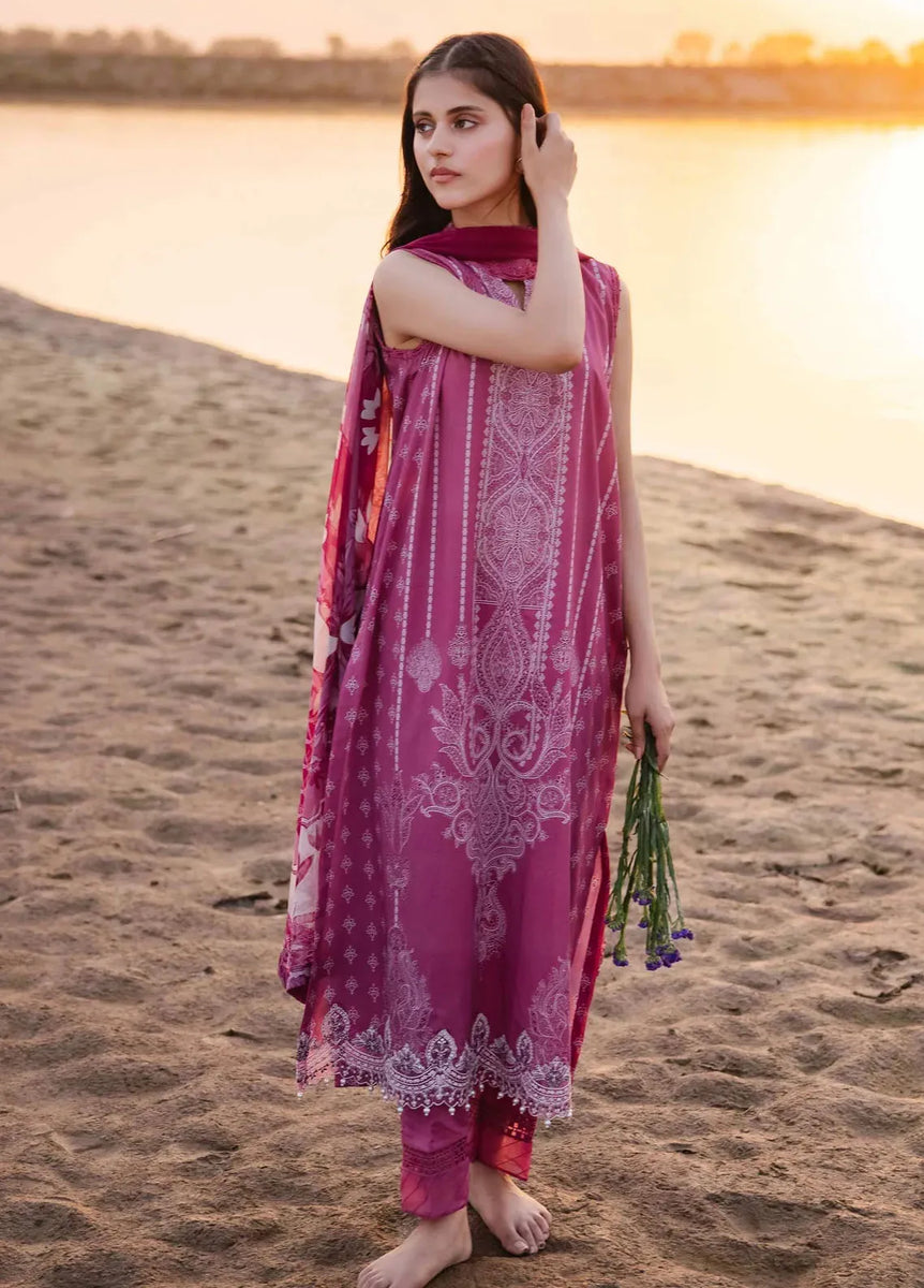 M Basics By Maria B Embroidered Lawn Suit Unstitched 3 Piece MB24M2 8B ...