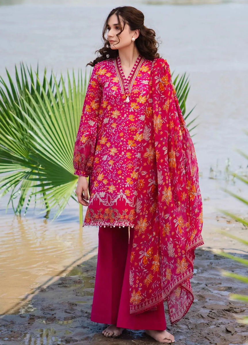 M Basics By Maria B Embroidered Lawn Suit Unstitched 3 Piece MB24M2 9A ...