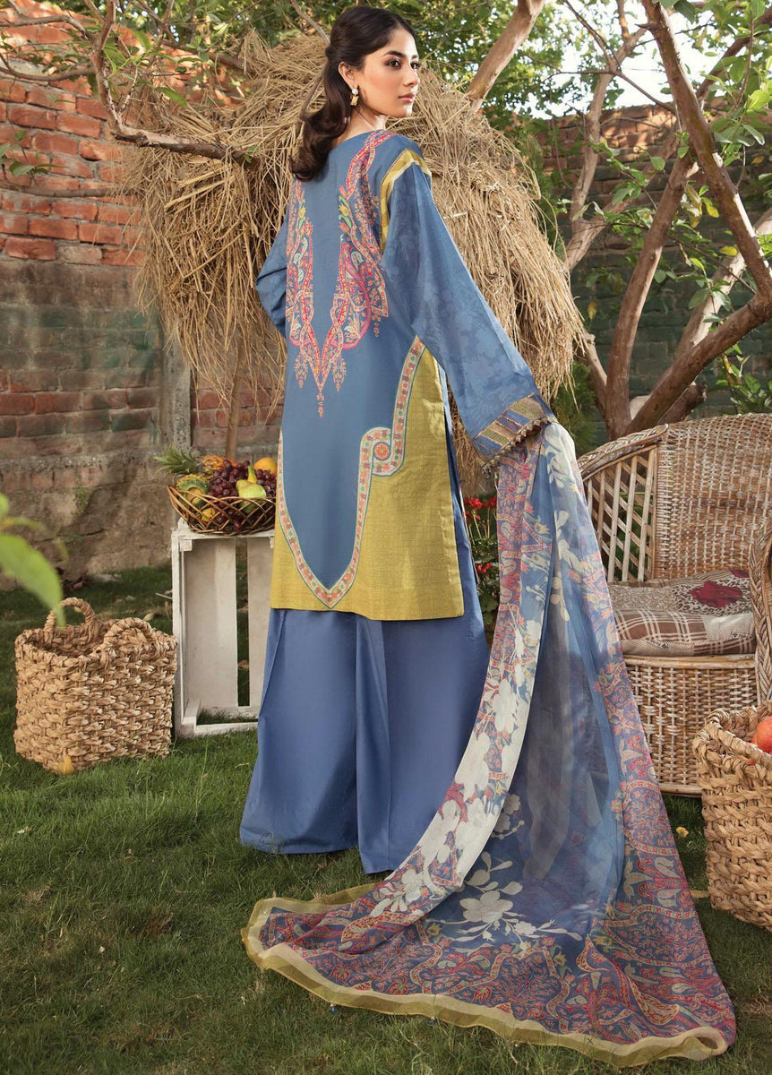 Aayra Embroidered Lawn Suits Unstitched 3 Piece AY21L 10B - Luxury Col ...